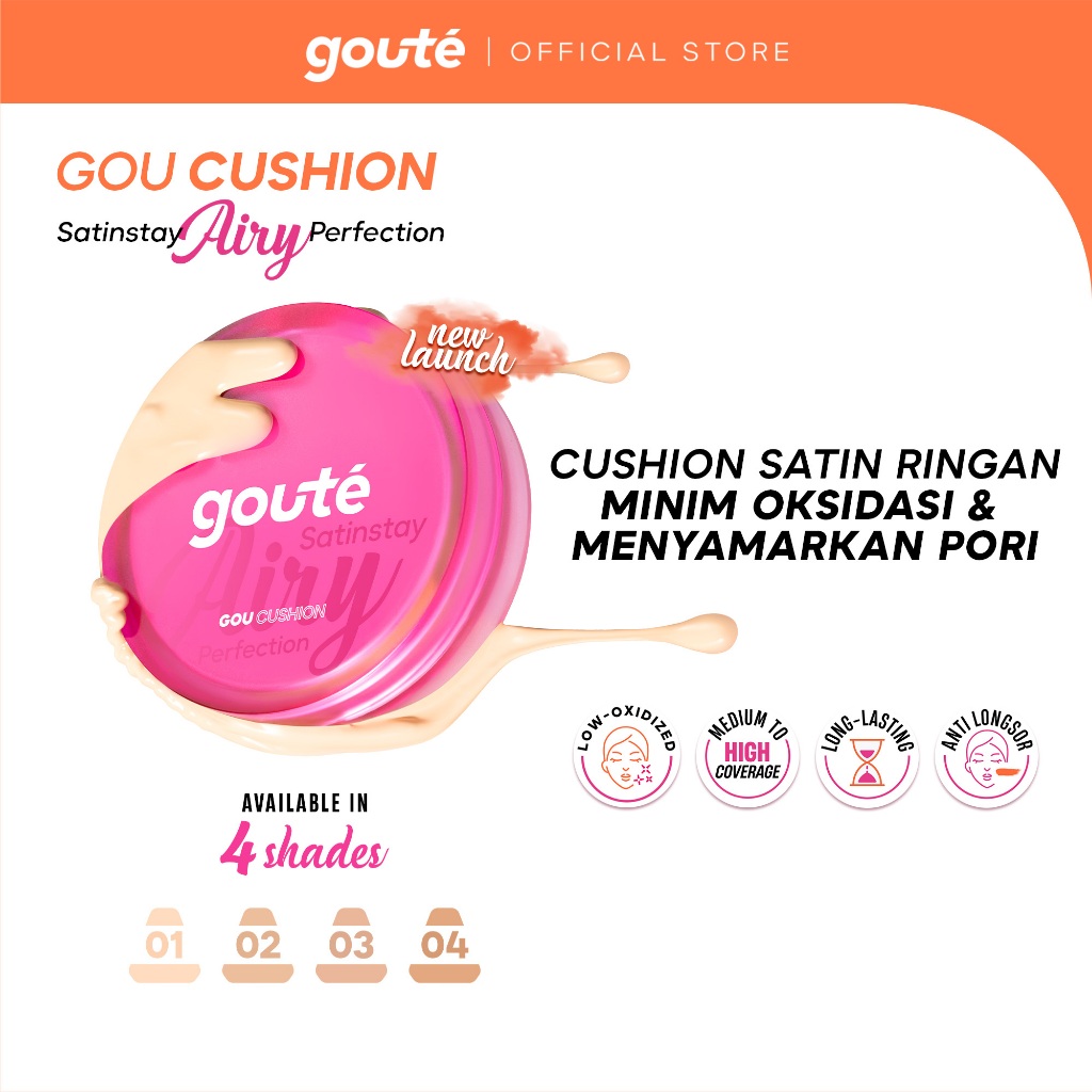 Jual gouté Goucushion SatinStay Airy Perfection | Luminous Satin Finish ...