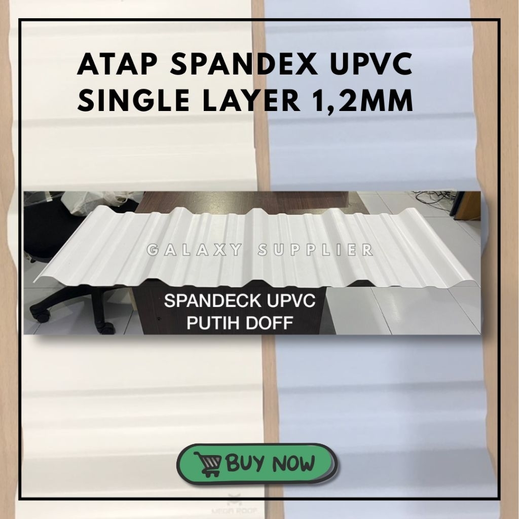 Jual HARGA PER METER ATAP SINGLE LAYER GELOMBANG SPANDEX/SPANDECK LEBAR ...