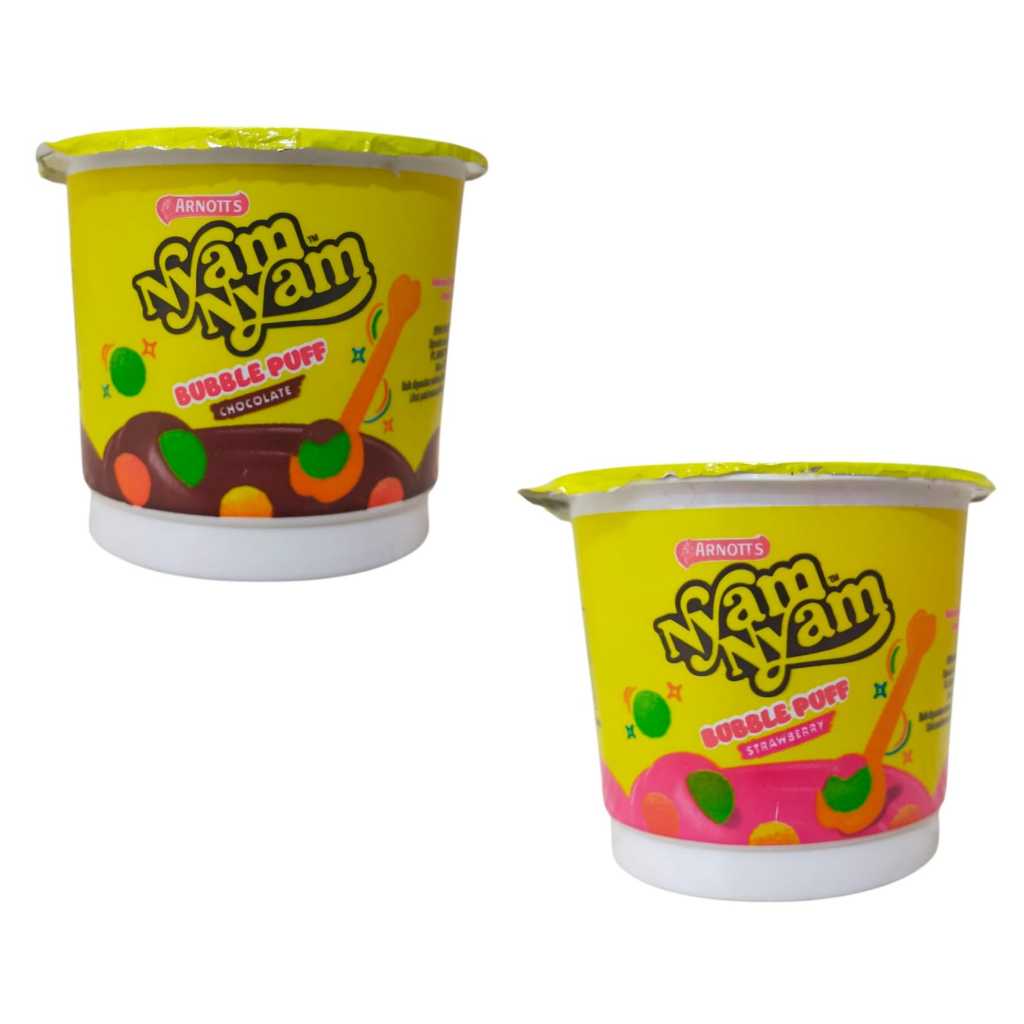 Jual Nyam-Nyam Bubble Puff 18g Rasa Chocolate dan Rasa Strawberry ...