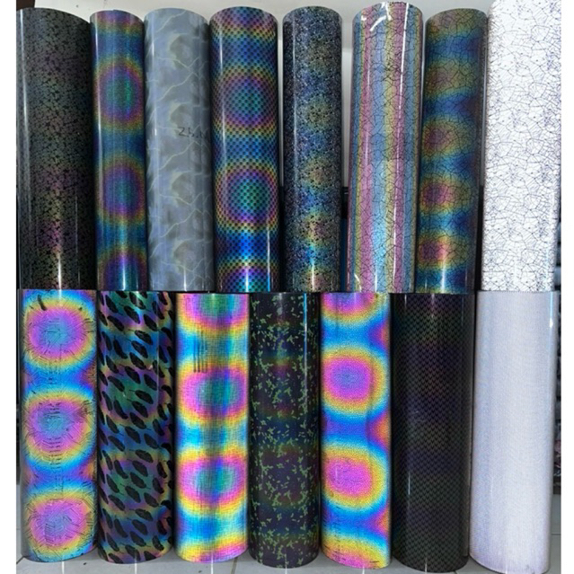 Jual Polyflex Reflective Rainbow Motif meteran lebar 50 cm - polyflex ...