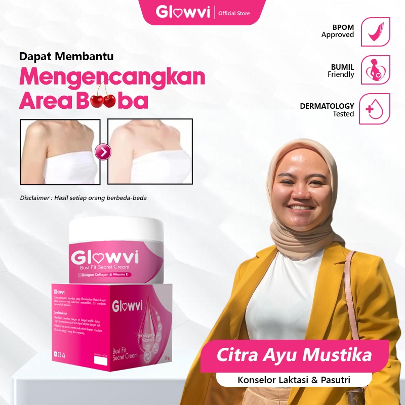 Jual Glowvi Bust Fit Cream – Krim Pengencang Dada dengan Collagen ...