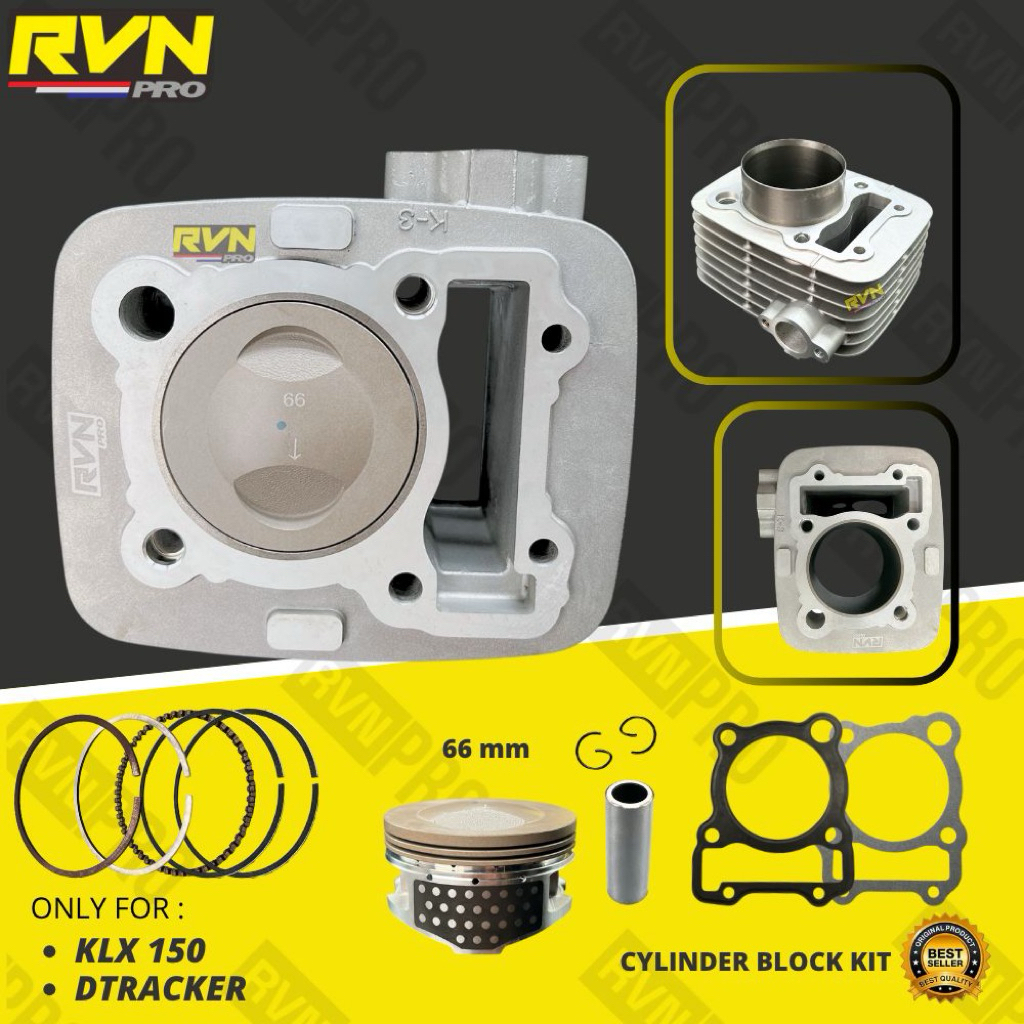 Jual BLOK BLOCK SEHER BORING PAKET BORE UP BOREUP KLX 150 DTRACKER 63 66 63MM 66MM ORIGINAL RVN ...