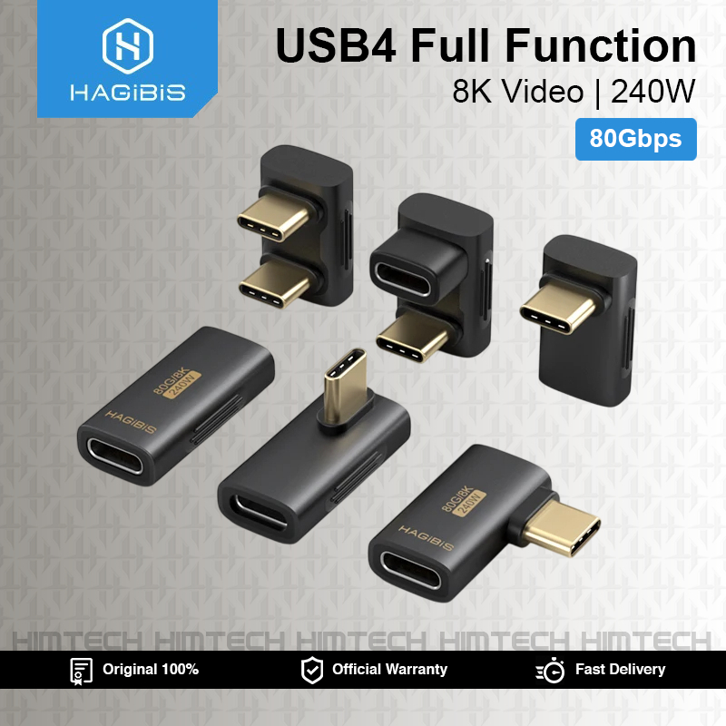 Jual HIMTECH - Converter Adapter Konektor HAGIBIS USB4 V2.0 USB-C Type-C 240W 8K 60Hz 80Gbps ...