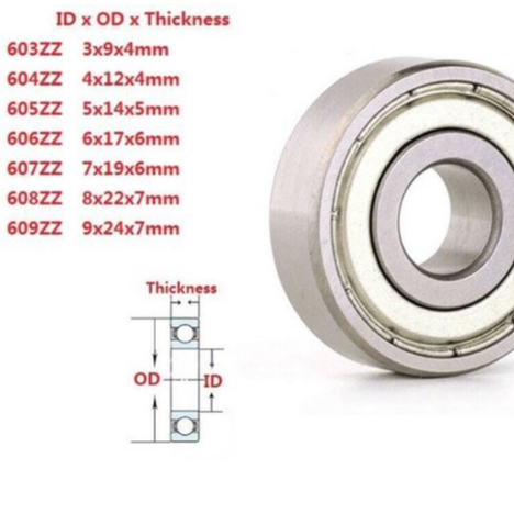 Jual Ball Bearing 604zz 605zz 606zz 607zz 608zz 626zz 688 6000zz 604 ...
