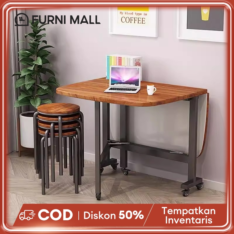 Jual Meja Lipat Portabel Meja Belajar Meja Kantor Besi Meja Pelatihan Serbaguna | Shopee Indonesia