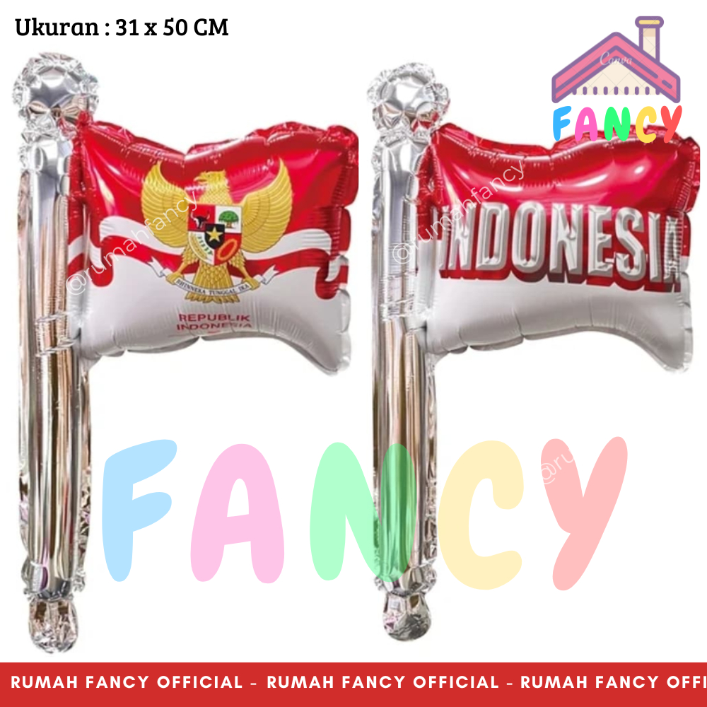 Jual Balon Foil Stick Bendera Merah Putih Indonesia Garuda / Balon ...