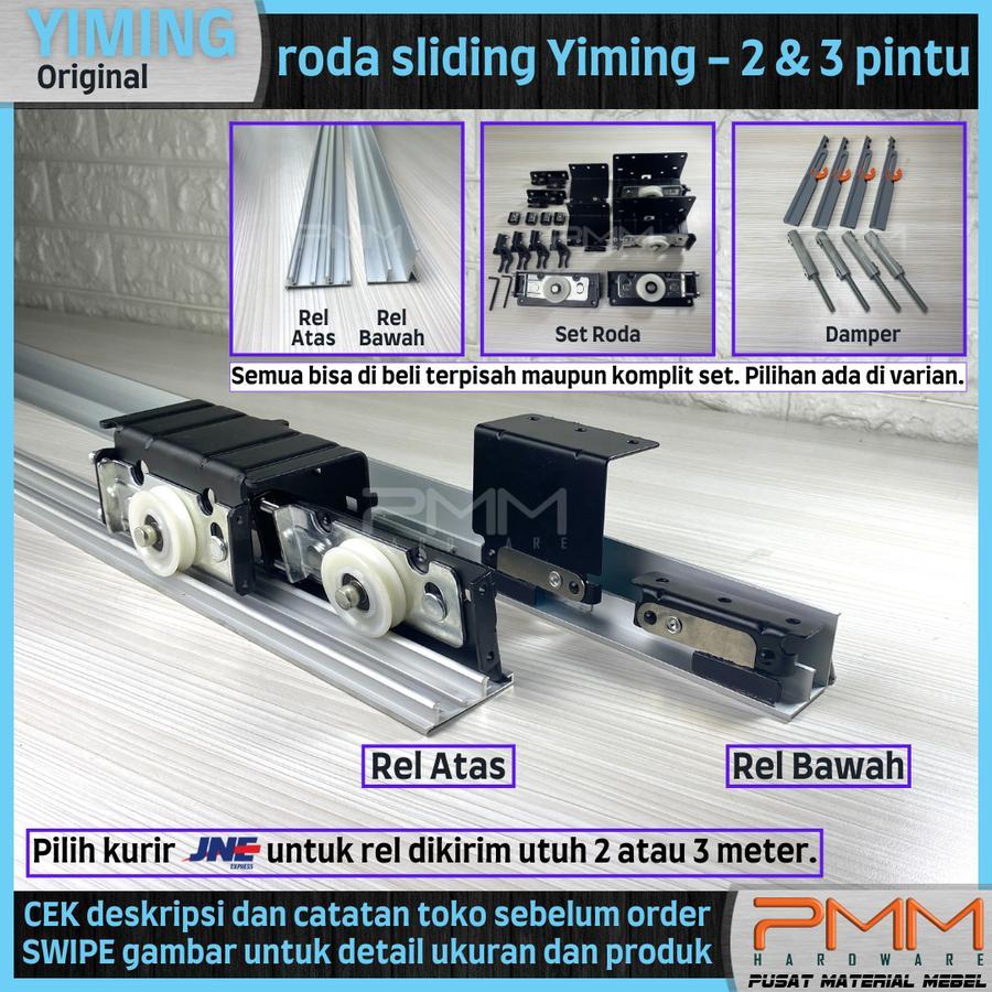 Jual yiming rel sliding pintu geser atas bawah beban 50 kg | Shopee Indonesia