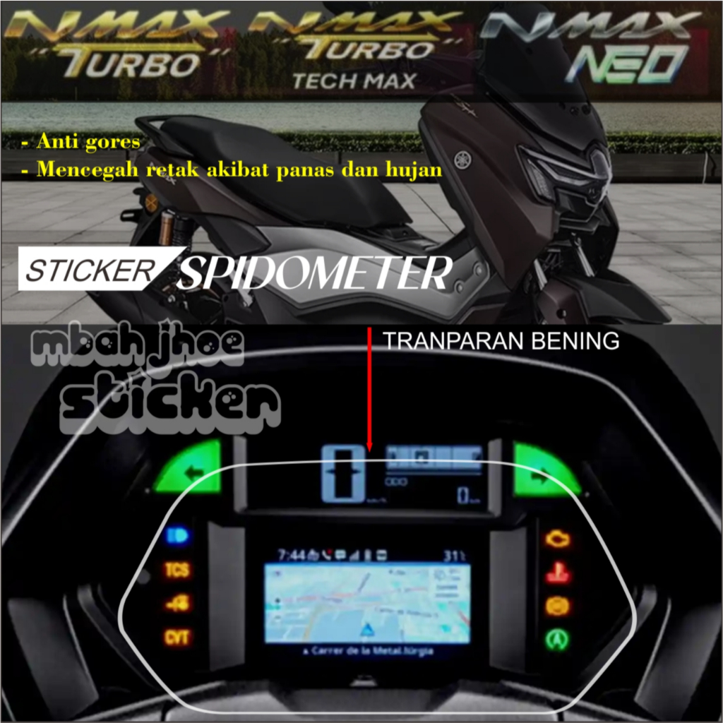 Jual Stiker pelindung Spidometer Nmax Turbo Neo Techmax Pelindung Spidometer Nmax Turbo | Shopee ...
