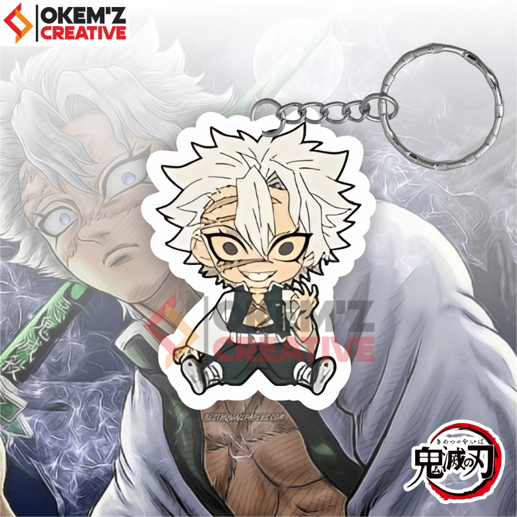 Jual Souvenir Gantungan Kunci SANEMI SHINAZUGAWA Hashira Angin Anime ...