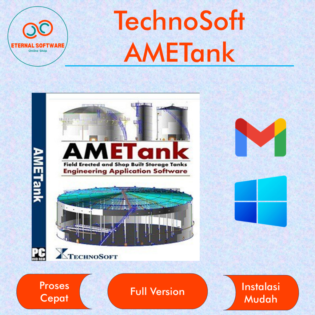 Jual TechnoSoft AMETank 15 Full Version Software Engineering Desain ...