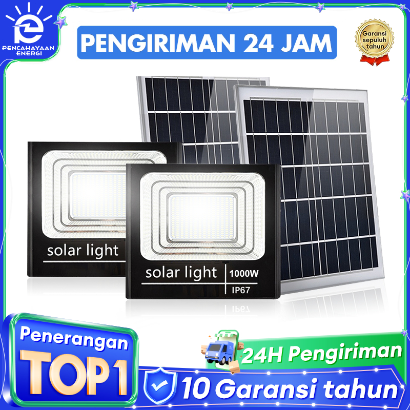 Jual 【Garansi 10 tahun】Lampu tenaga surya lampu sorot solar cell Lampu tenaga matahari 2800W ...