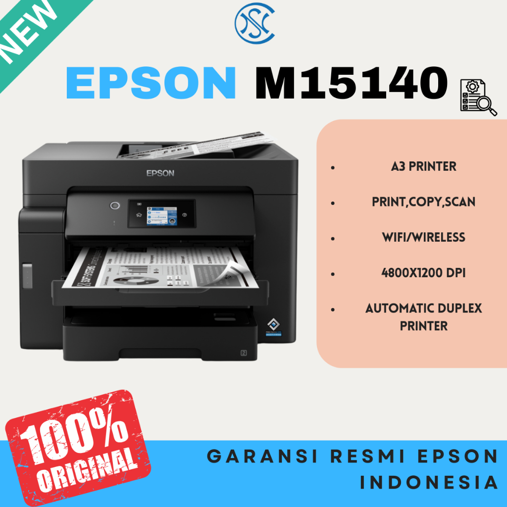 Jual PRINTER EPSON MONOCHROME A3 M15140 DUPLEX A3 PRINTER | Shopee ...