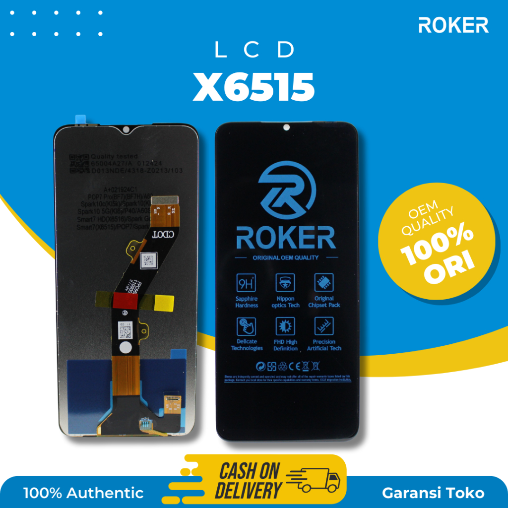 Jual ROKER LCD INFINIX Smart 7 / smart 7 plus X6515 / Hot 30i / Itel ...
