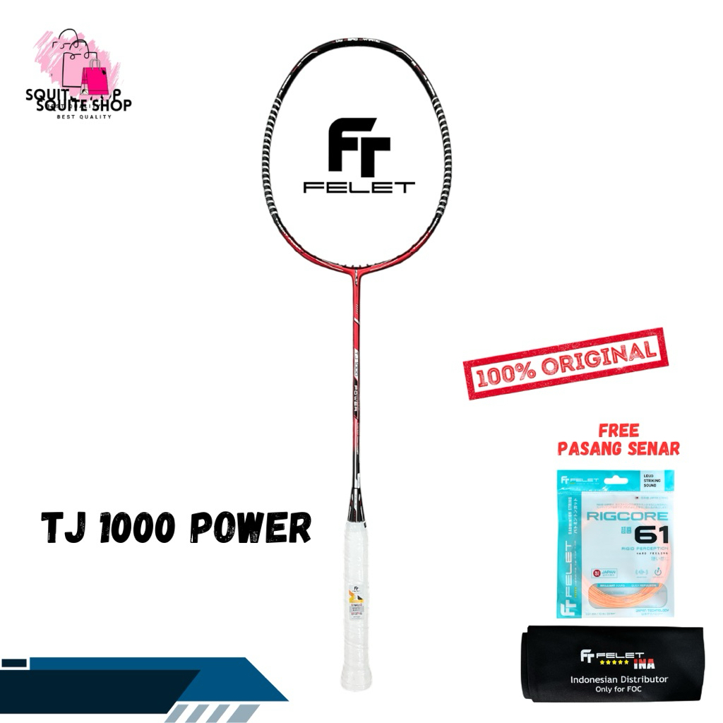 Jual ( EXCLUSIVE) RAKET FELET TJ 1000 POWER SENAR FELET RIGCORE 61 ...