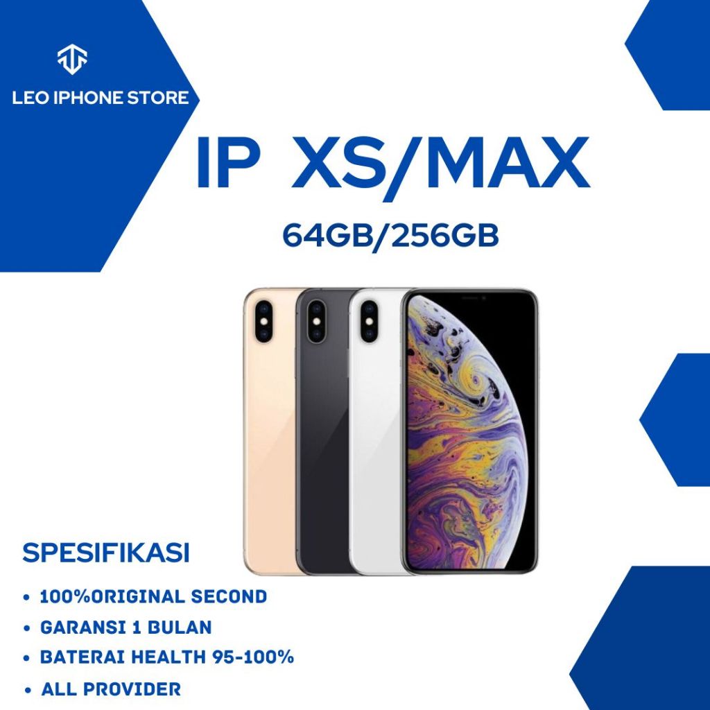 Jual IP XS XS/ MAX X 64GB/256GB SECOND ORI MULUS NORMAL KONDISI PERFECT ...