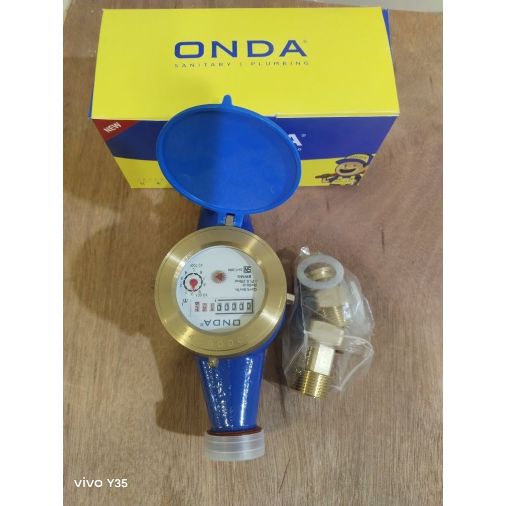 Jual meteran Air merek ONDA SNI size 1" inch dn 25mm | Shopee Indonesia