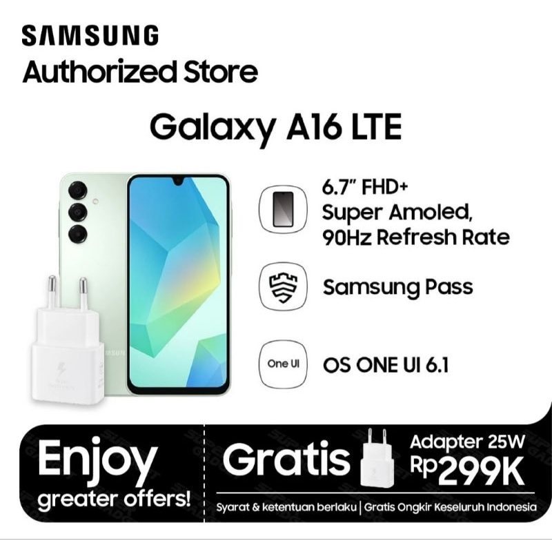 Jual SAMSUNG GALAXY A16 LTE RAM 8GB/256GB GARANSI RESMI | Shopee Indonesia