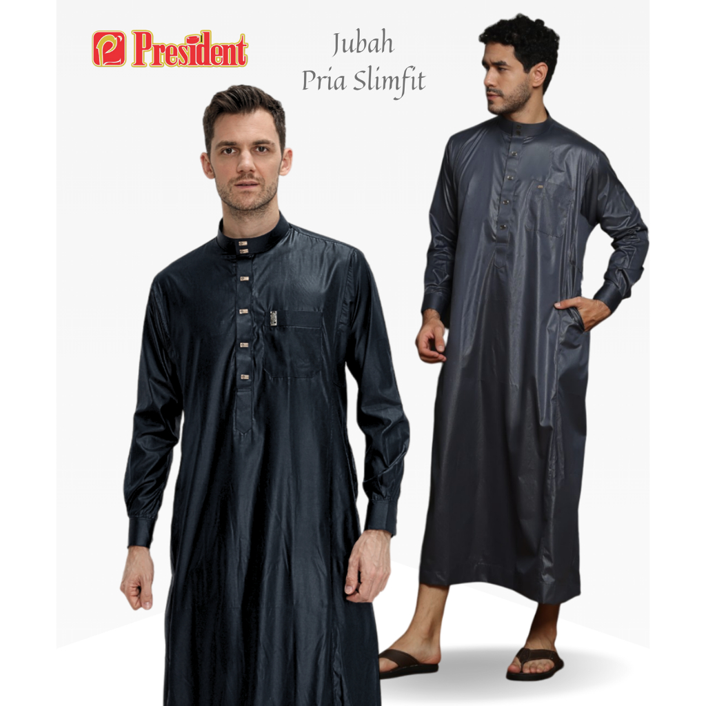 Jual President - Gamis Pria Dewasa Remaja Polos Jubah Laki-Laki Lengan ...