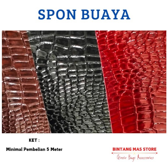 Jual TERMURAH!!Bahan Tas Spon Buaya Meter | Shopee Indonesia