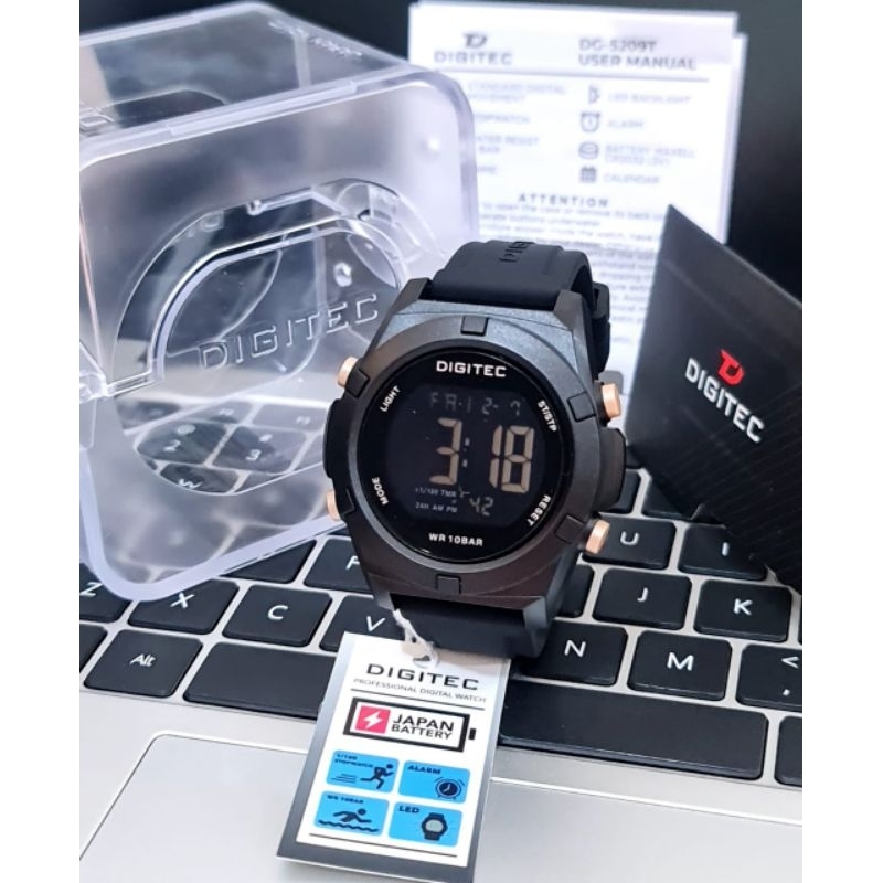 Jual Jam Tangan Pria Digitec DG-5209 Digital Water Resist | Shopee ...