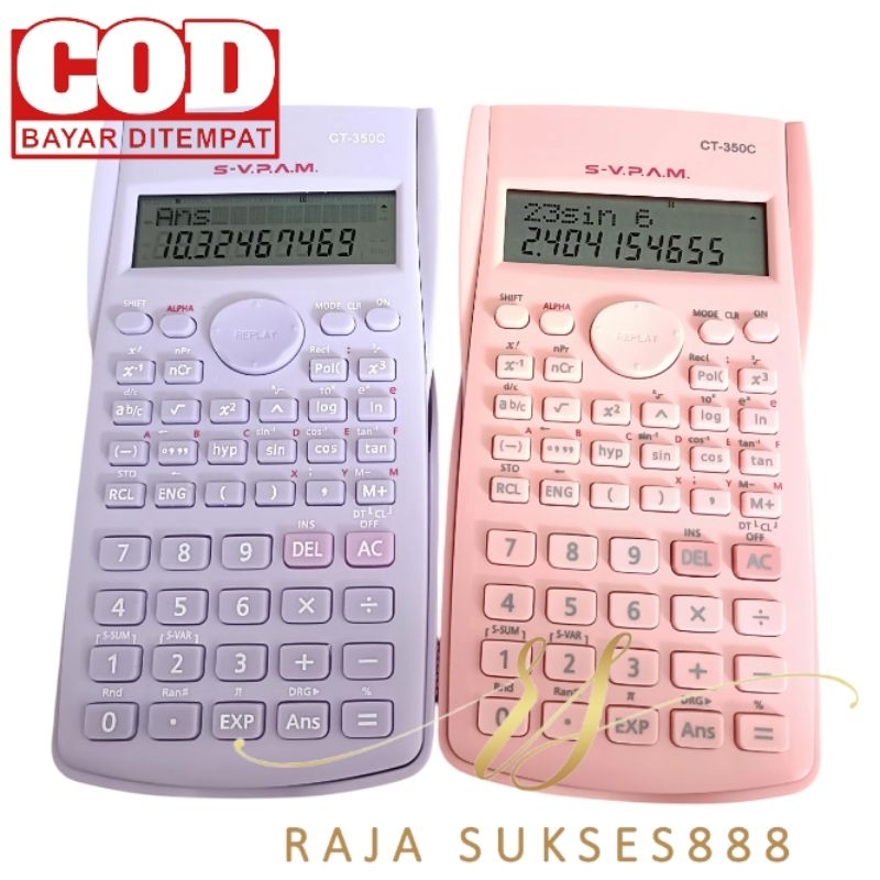 Jual Kalkulator Scientific CT-350C pink ungu pastel lilac Calculator ...