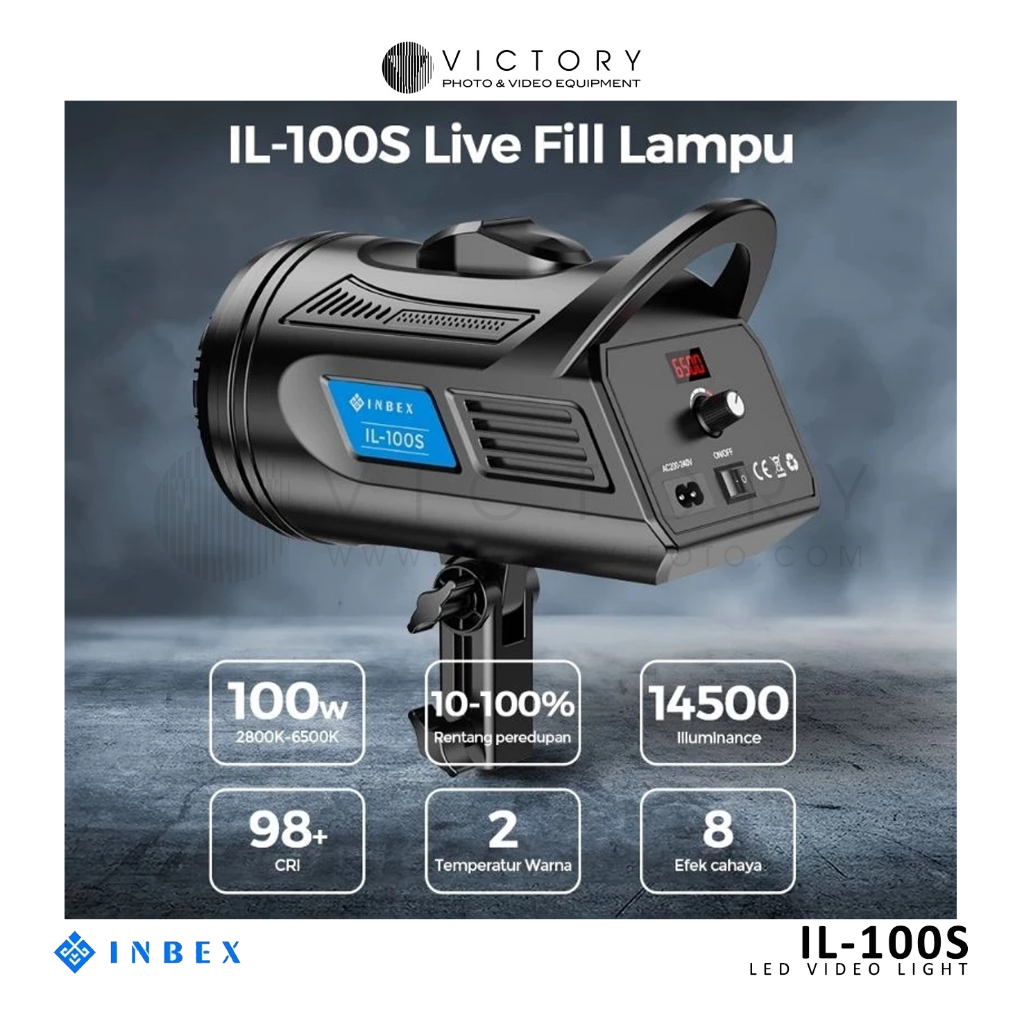 Jual INBEX IL-100S Lampu Foto Studio Lighting LED Display Screen ...