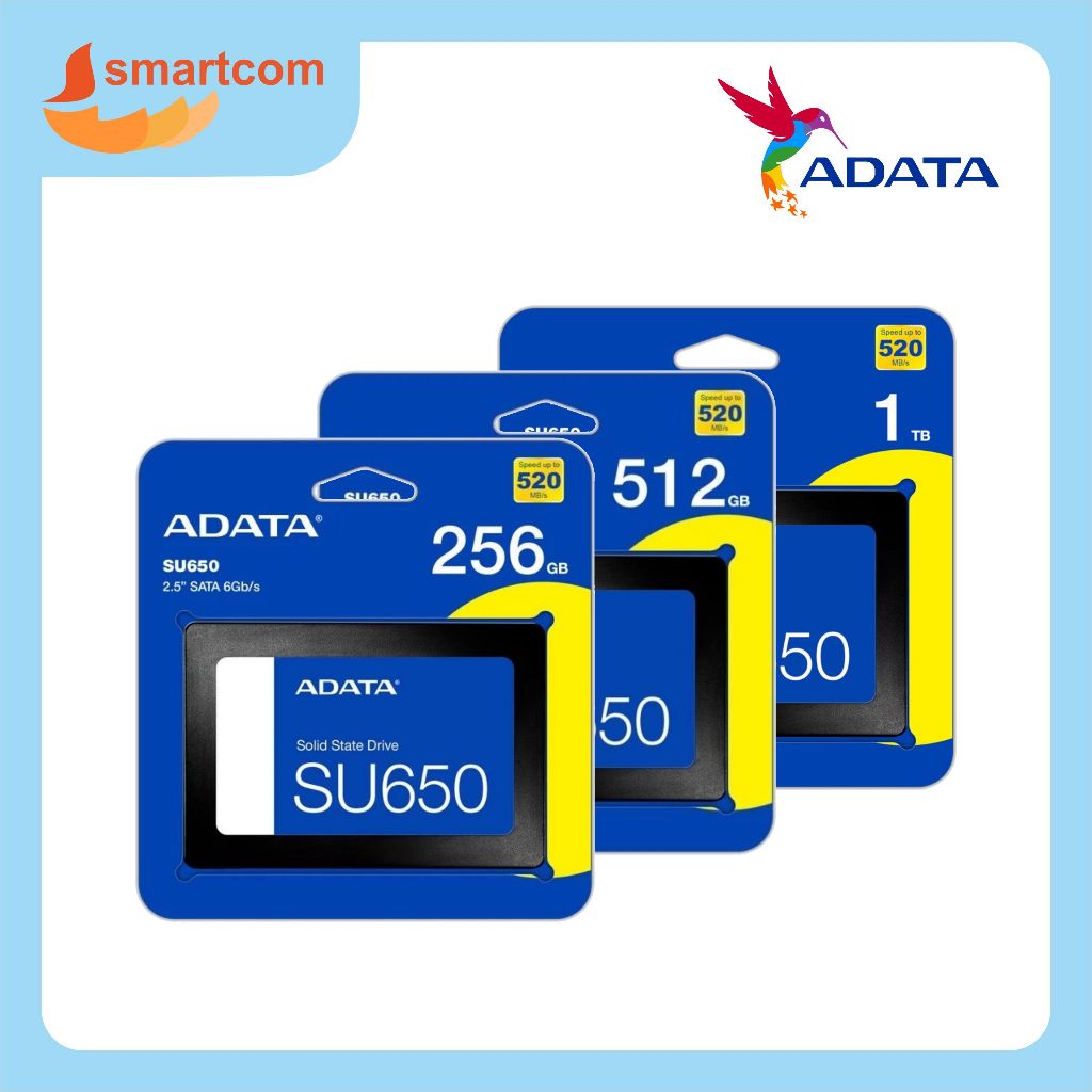 Jual SSD ADATA SU650 256GB/512GB/1TB - SSD SATA 3 / SSD SATA III - SSD ...