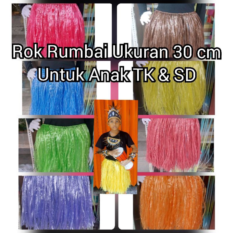 Jual Rok Rumbai Tari Adat Papua Untuk Anak TK dan SD Ukukan 30 cm ...