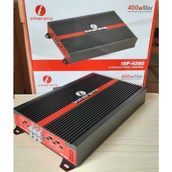 Jual (RIAU IMP) Power amplifier 4- channel intrersys ISP-4260 | Shopee Indonesia