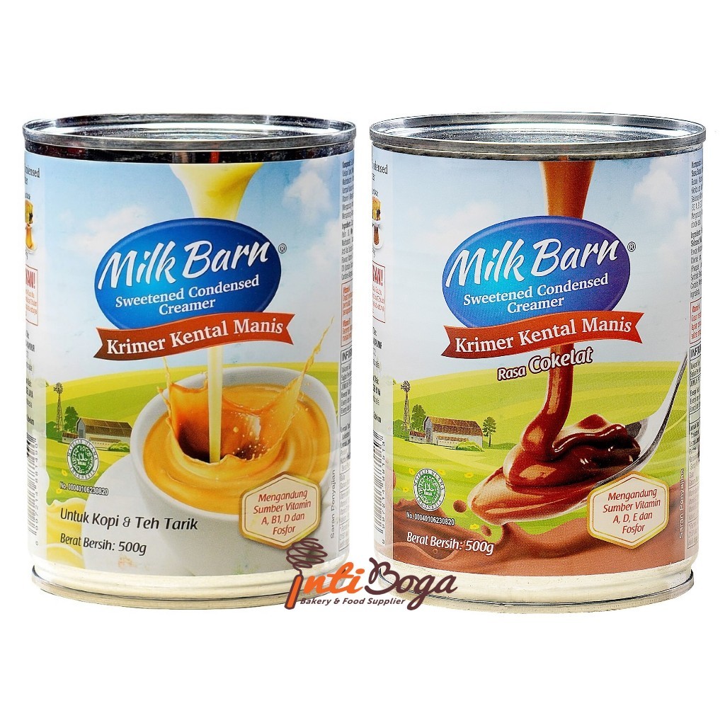Jual [SR] SUSU KRIMER KENTAL MANIS MILK BARN PUTIH // MILK BARN COKLAT ...
