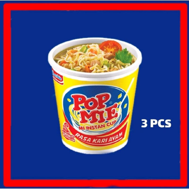 Jual pop mie rasa kari ayam 3 pcs | Shopee Indonesia