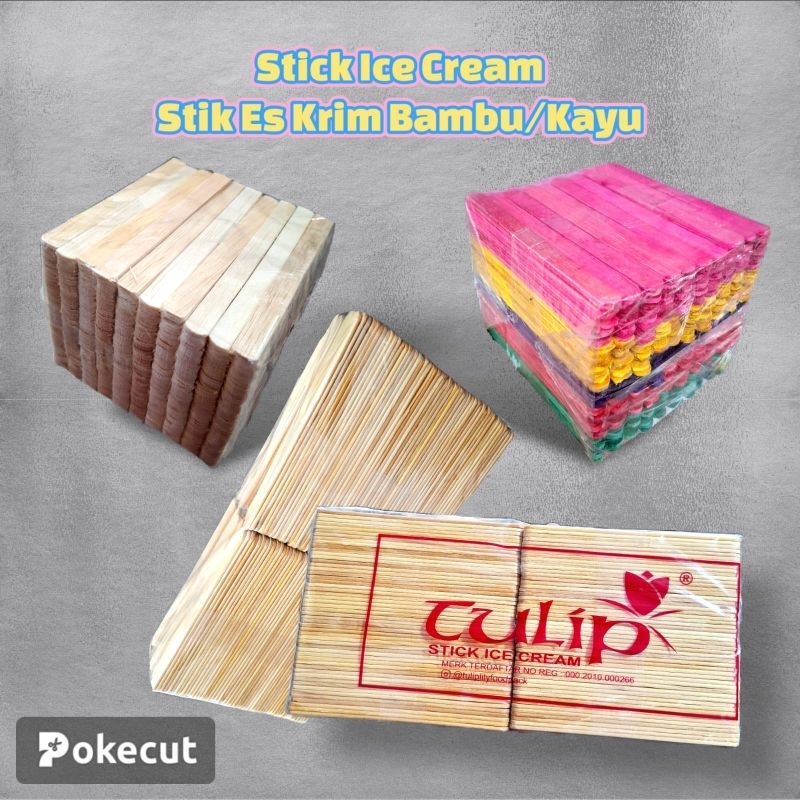 Jual Stik Es Krim - Stick Ice Cream - Stik Kayu | Shopee Indonesia