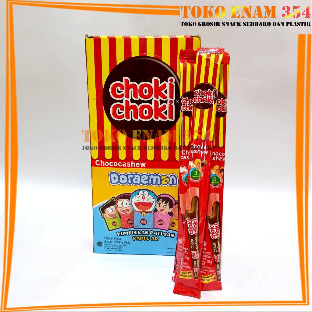 Jual Choki Choki coklat cashew 1 box isi 20 pcs x 9 gram | Shopee Indonesia
