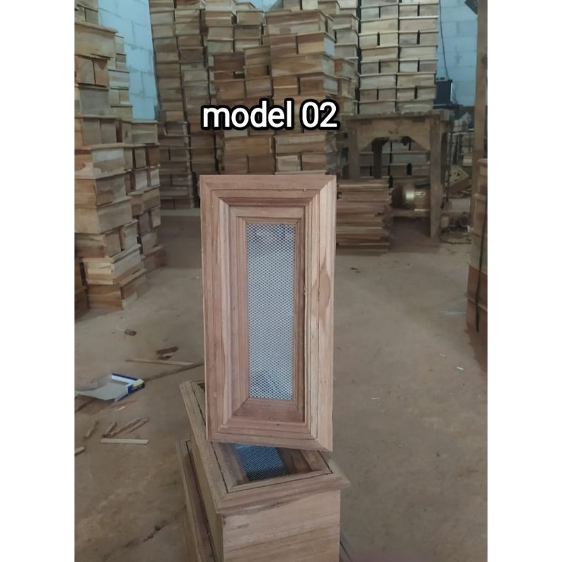 Jual LOSTER KAYU JATI ROSTER POLOS MINIMALIS FENTILASI | Shopee Indonesia