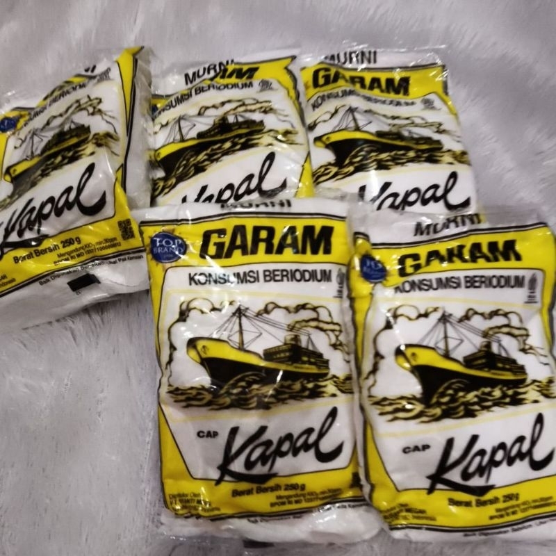 Jual GARAM CAP KAPAL 250GRAM ISI 2 pcs | Shopee Indonesia