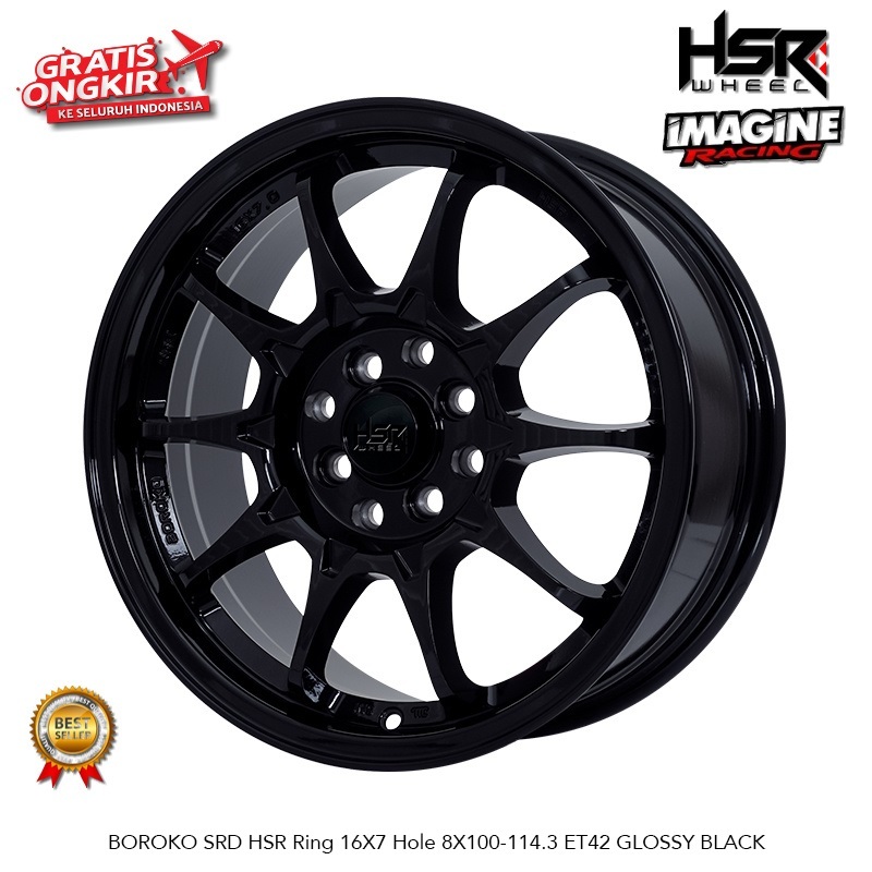 Jual Velg racing mobil jazz vios avanza xenia ring 16 pcd 4x100-114,3 hsr boroko srd | Shopee ...
