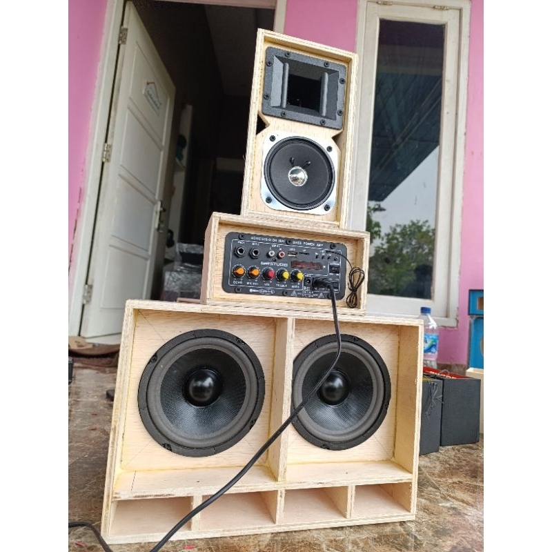 Jual paket sound miniatur siap bunyi 6 inch double spek balap | Shopee ...