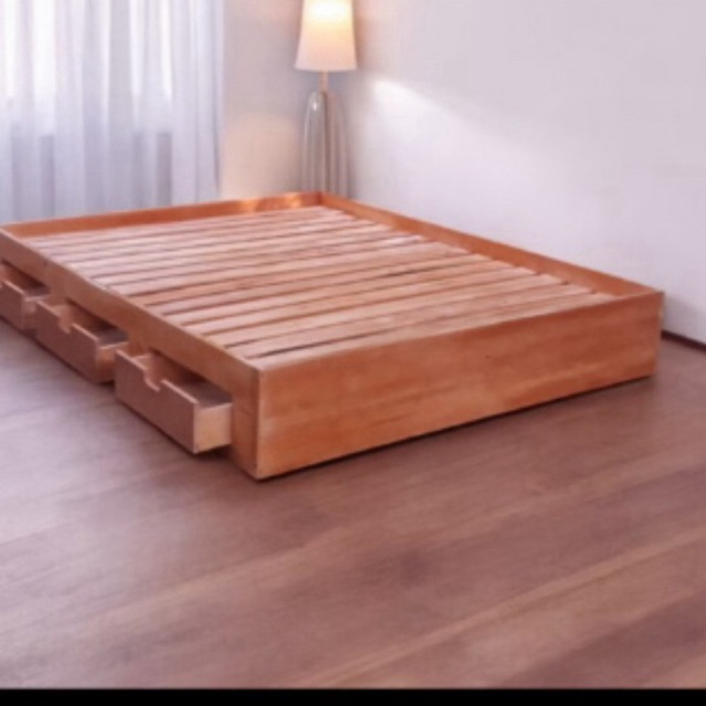 Jual Divan Kayu Laci Dipan Kayu Laci Minimalis | Shopee Indonesia