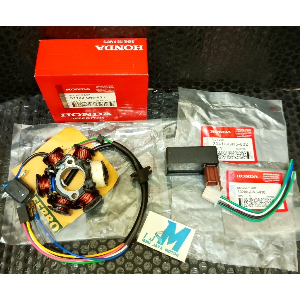 Jual Paket Pengapian 3 Item Spull spull Assy set Honda Grand Astrea ...