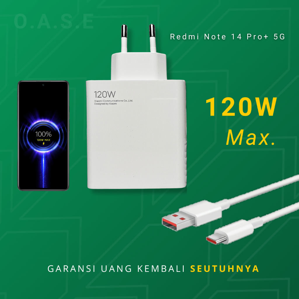 Jual Charger Xiaomi Redmi Note 14 Pro+ Plus 5G Turbo Charging 120W ...