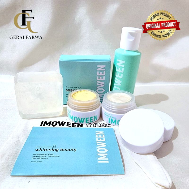 Jual TERBARU IM QWEEN Skincare Paket Acne Lengkap - Normal Pemutih ...
