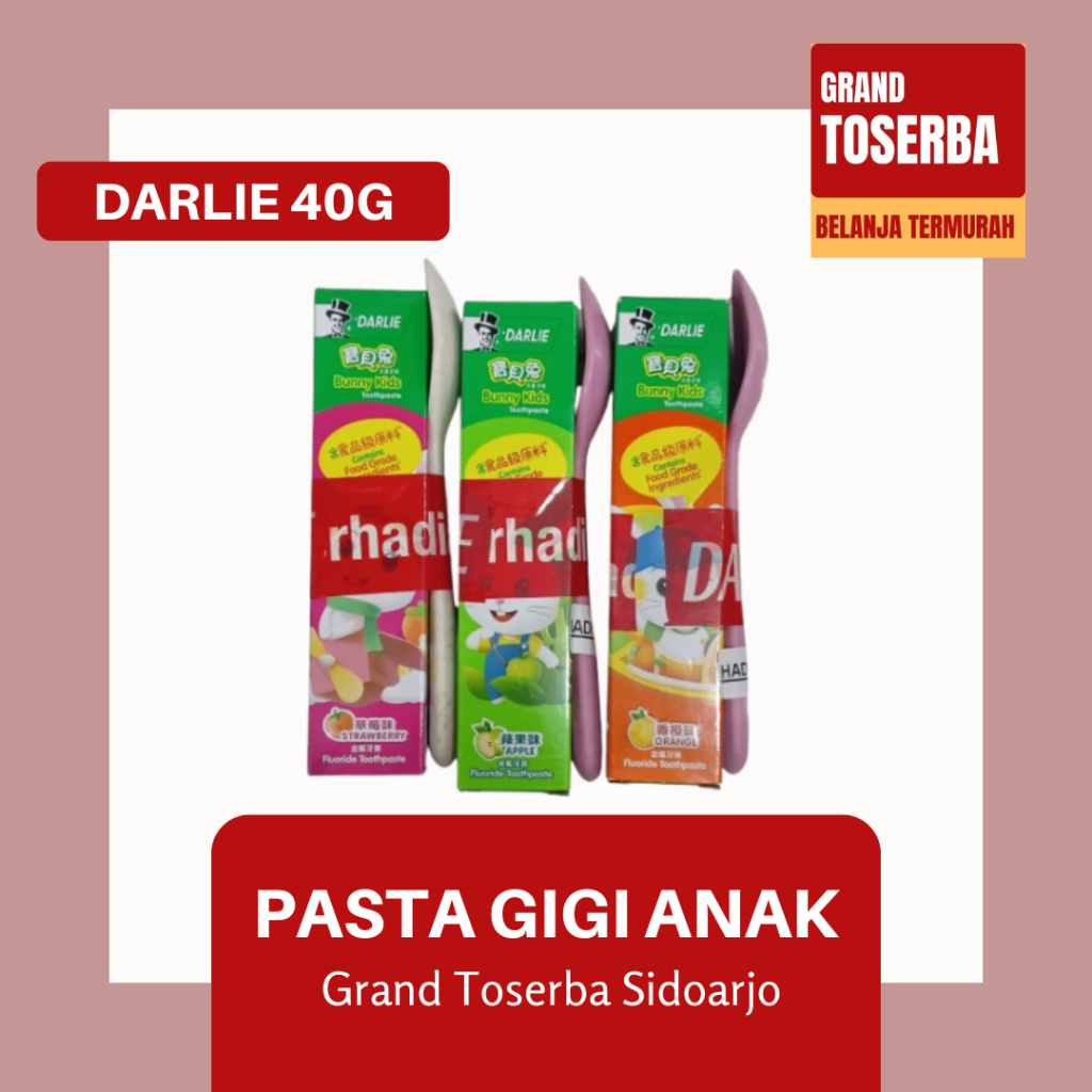 Jual DARLIE PASTA GIGI ANAK 40G / TOOTHPASTE KIDS VARIAN STRAWBERRY ...