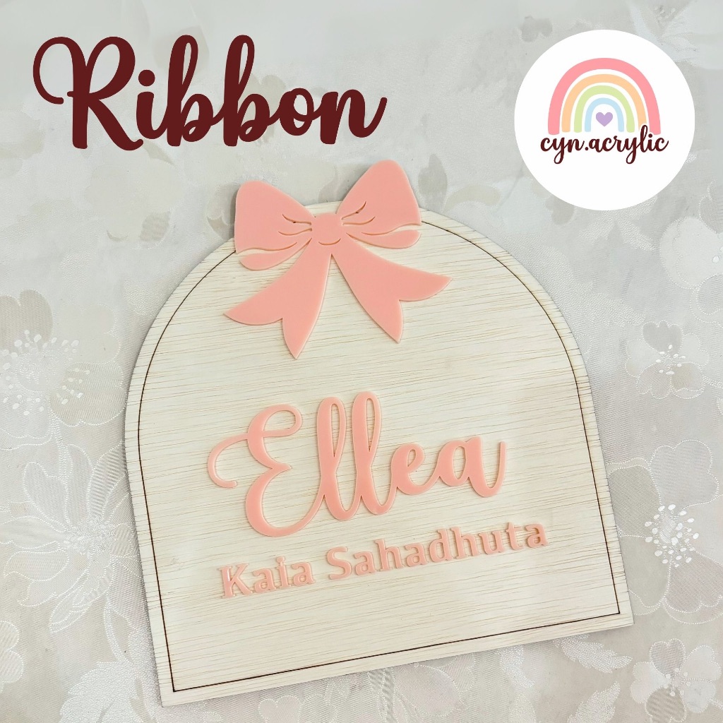 Jual Ellea Ribbon Name Board (PO 2 hari saja) | Shopee Indonesia