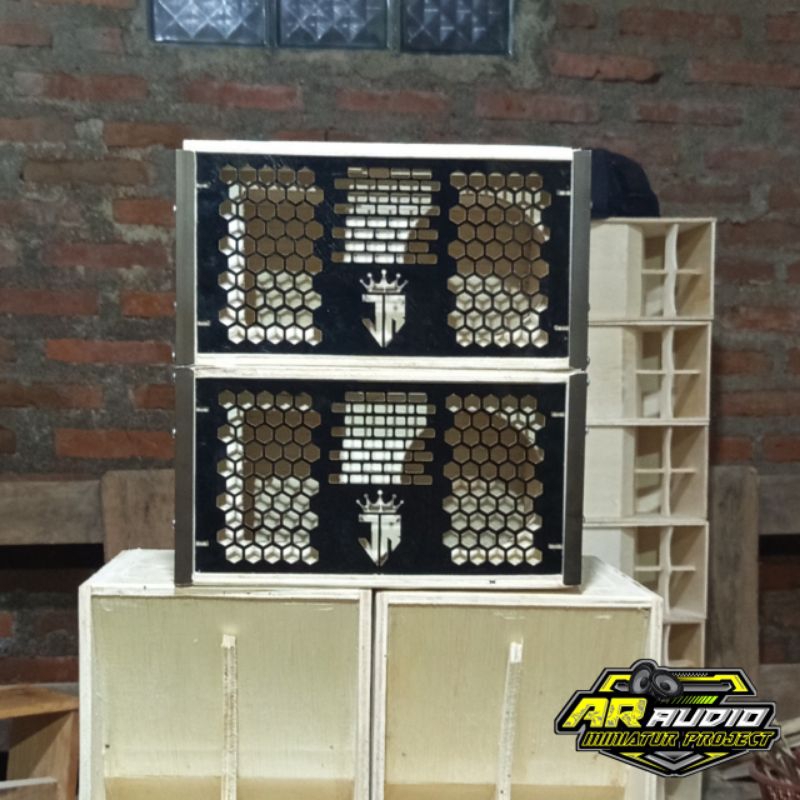 Jual line array 4 inch set braket+grill custom tanpa isi | Shopee Indonesia