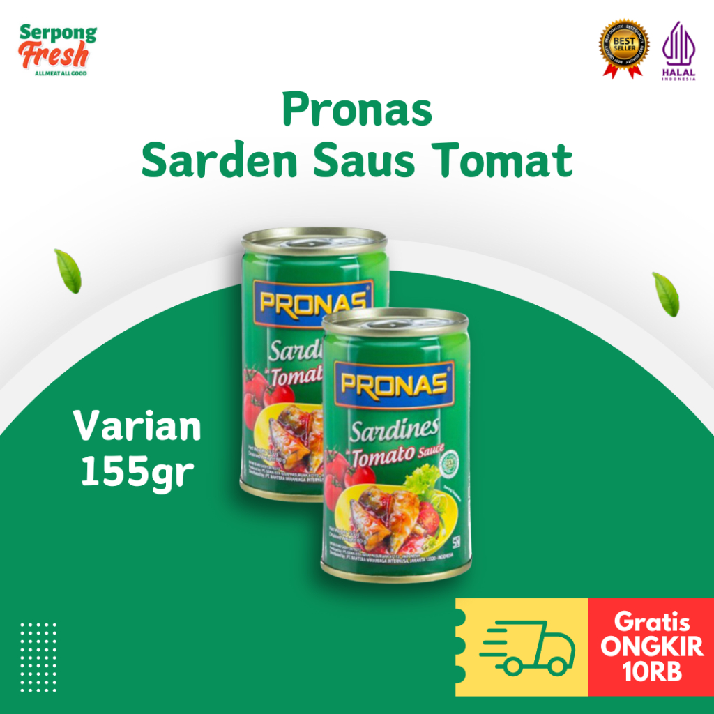 Jual Pronas Sarden Saus Tomat Kemasan Kaleng 155 gr | Shopee Indonesia