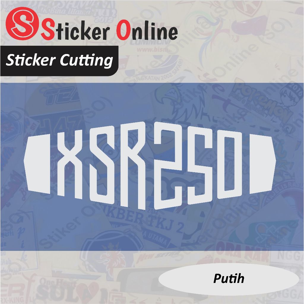Jual Sticker Logo XSR 250 | Sticker Cutting Logo XSR 250 Motor | Shopee ...