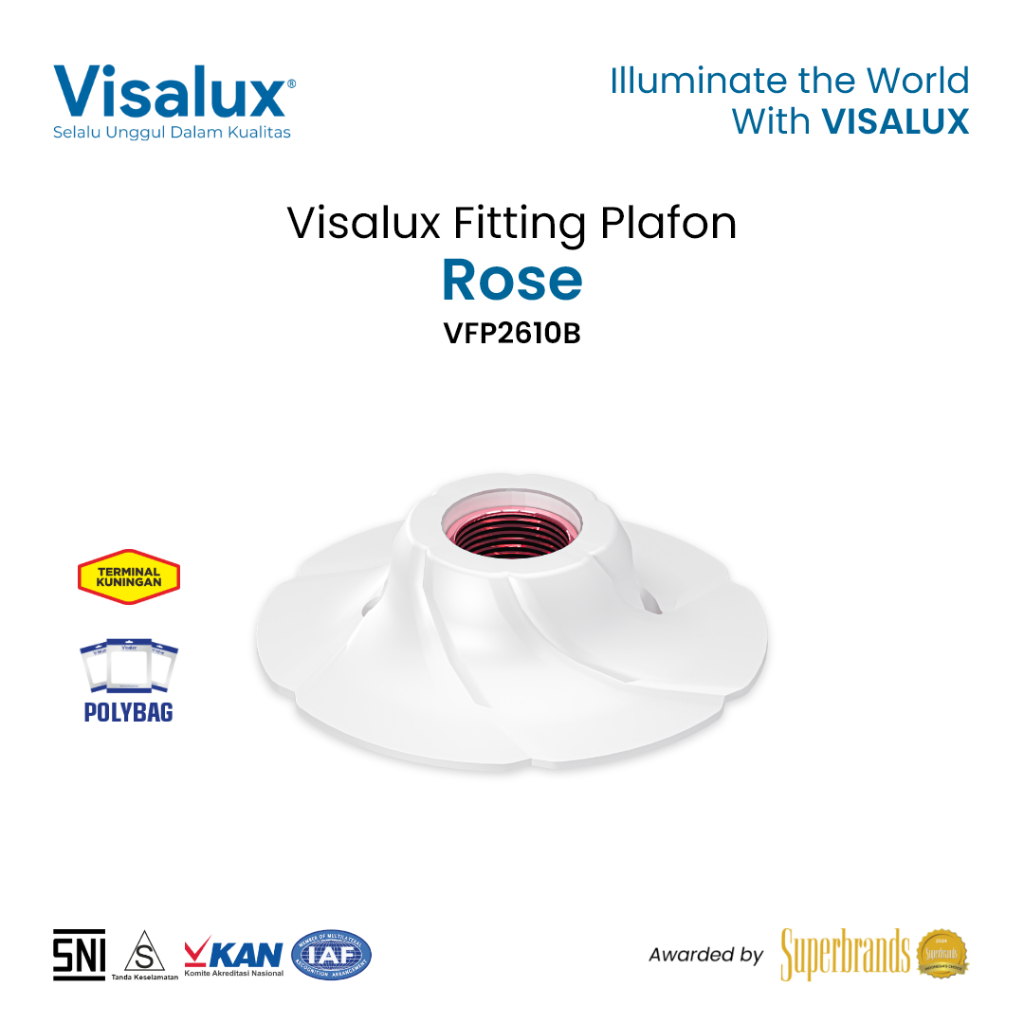 Jual Visalux Fitting Plafon Besar E27 4A - Rose (VFP2610B) | Shopee ...