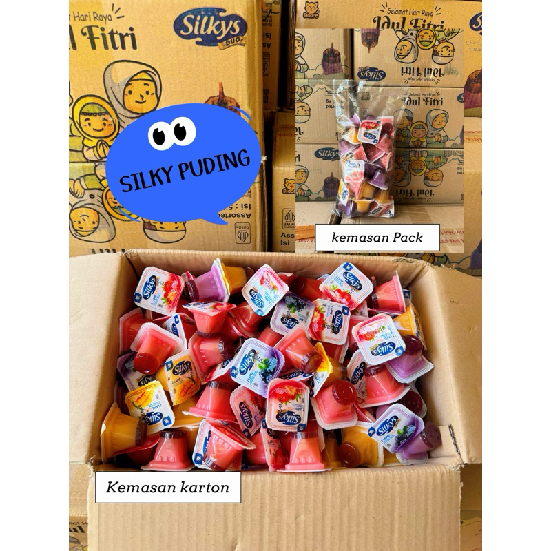 Jual 5 KG Silkys Jelly Puding 2 Lapis 3 varian Rasa Strawberry - Mangga ...