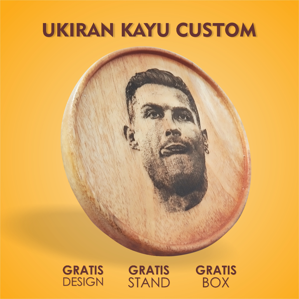 Jual Ukiran Wajah Kayu Custom / Custom Wood Engrave Bisa Pakai Foto ...