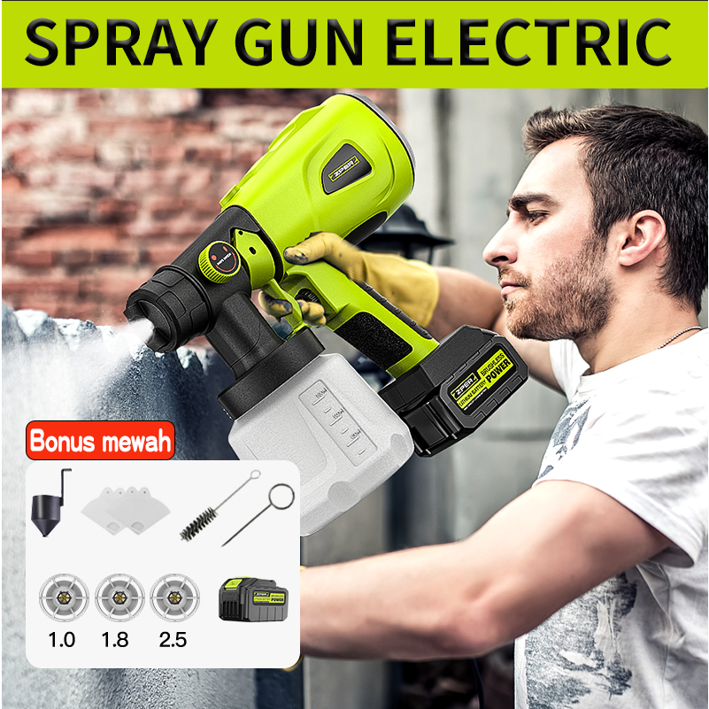 Jual 【 ZP】ZPER 1000ml/min Spraygun Cat Semprot Electric Spray Gun Alat ...